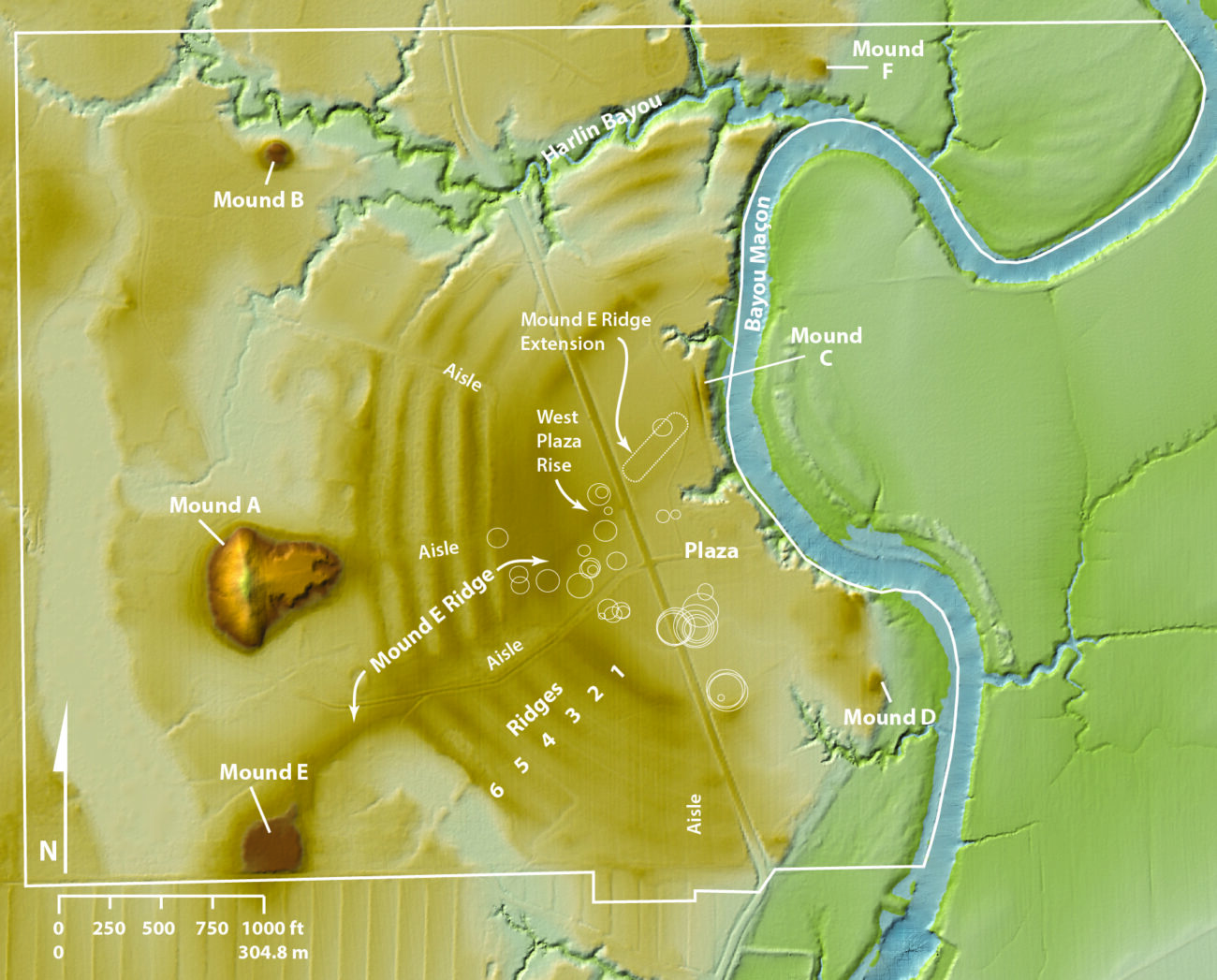 Hidden secrets of the Poverty Point Plaza