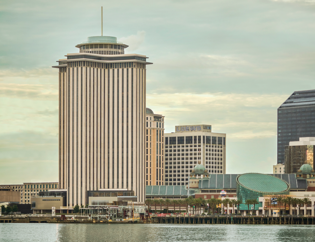 Historic International Trade Mart building's renovation into the Four ...
