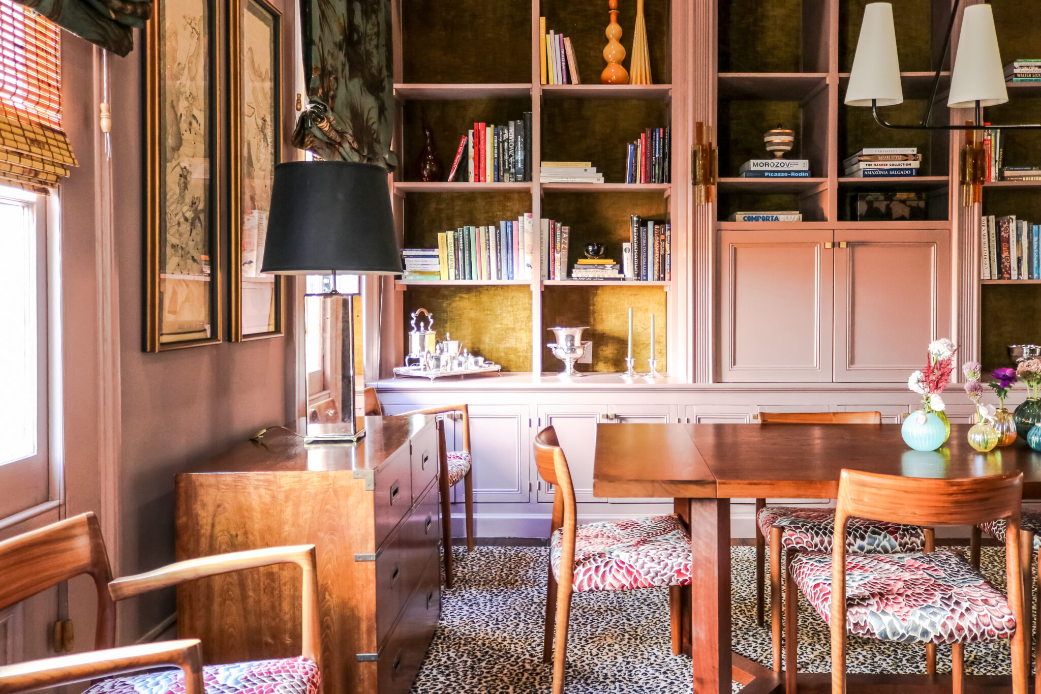 Refined interiors and artwork fill this renovated Italianate-style home ...
