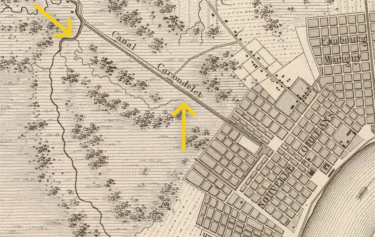 A lost "bayou" behind the French Quarter